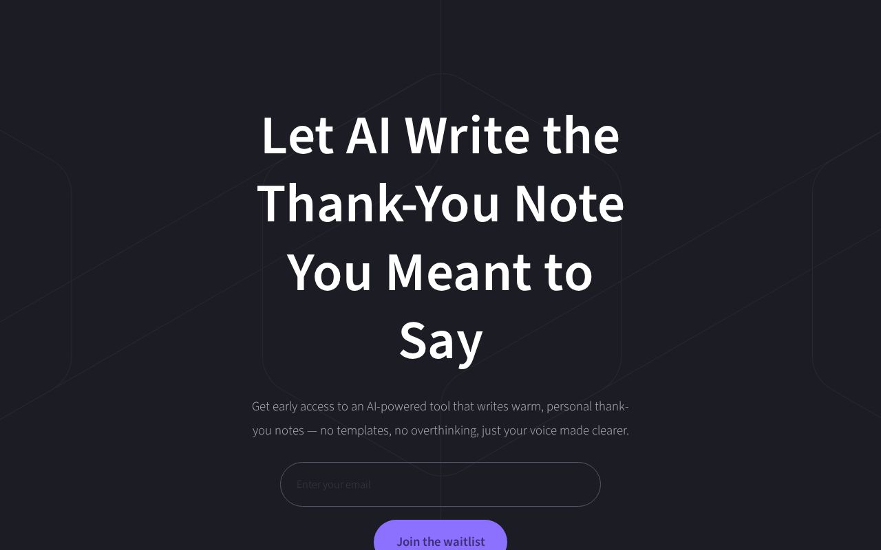 AI Thank You Notes